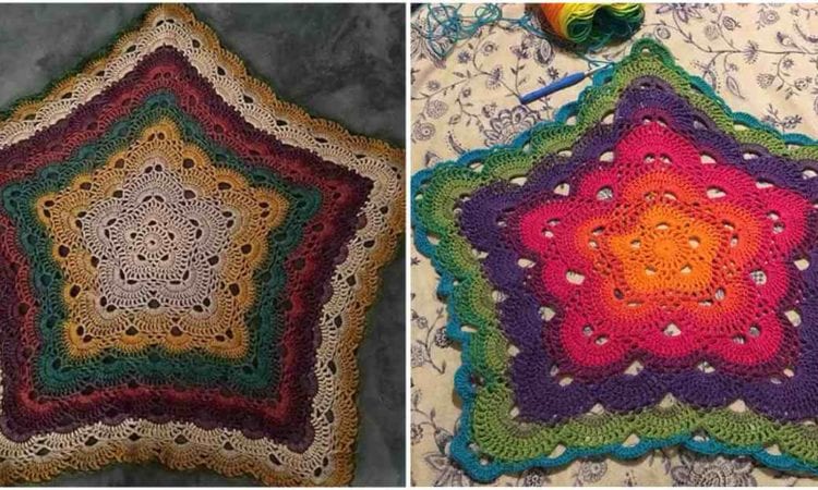 5 Sided Crochet Virus [Free Afghan Pattern] | Your Crochet