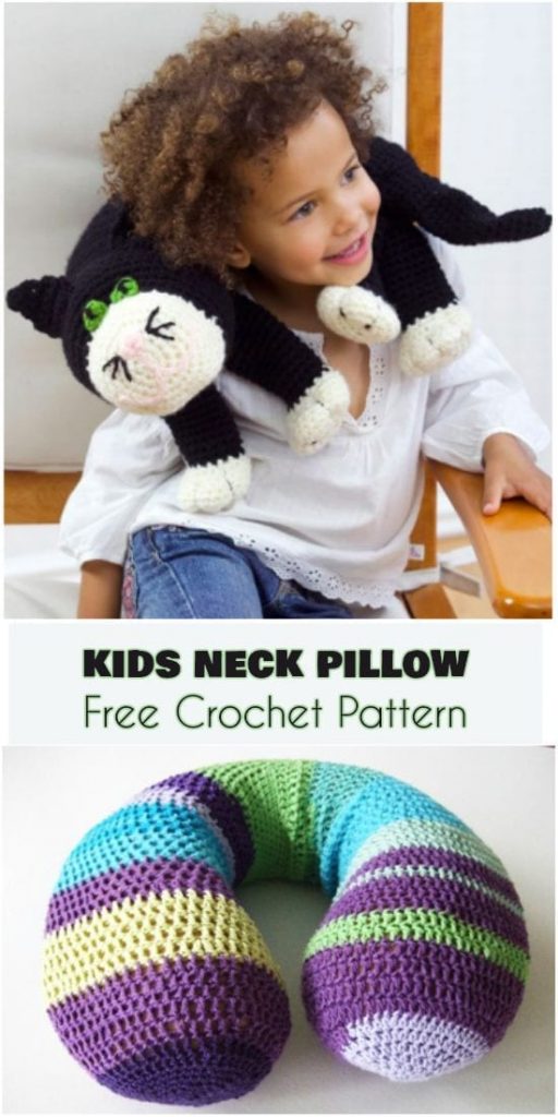 Kids Neck Travel Pillow [Free Crochet Patterns] - Your Crochet