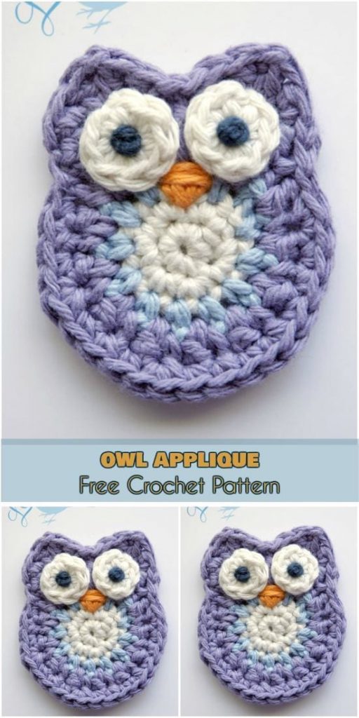 Owl Applique or Softie Free Crochet Patterns - Your Crochet