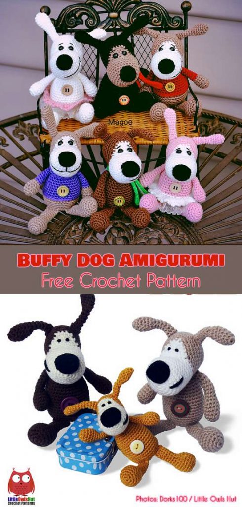 Buffy Dog Amigurumi Free Pattern - Your Crochet