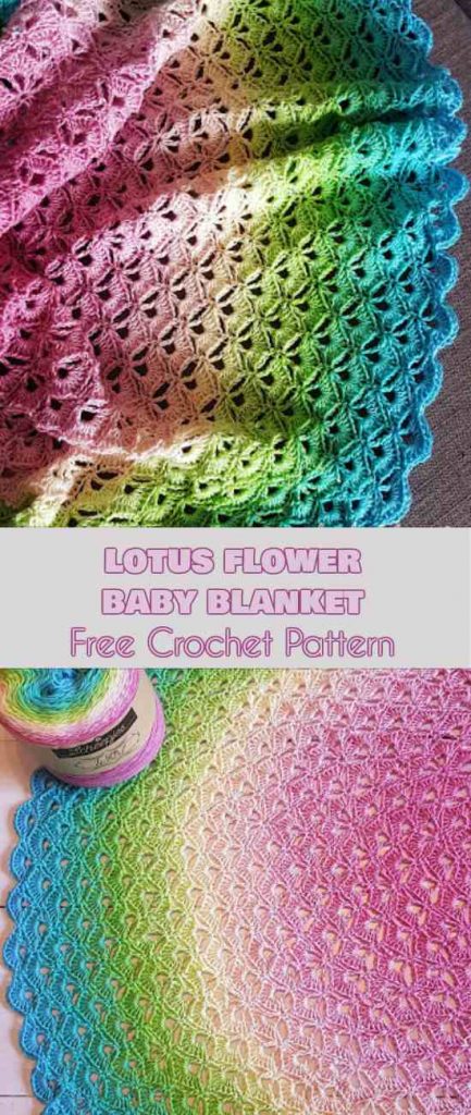 Lotus Flower Baby Blanket Free Pattern - Your Crochet