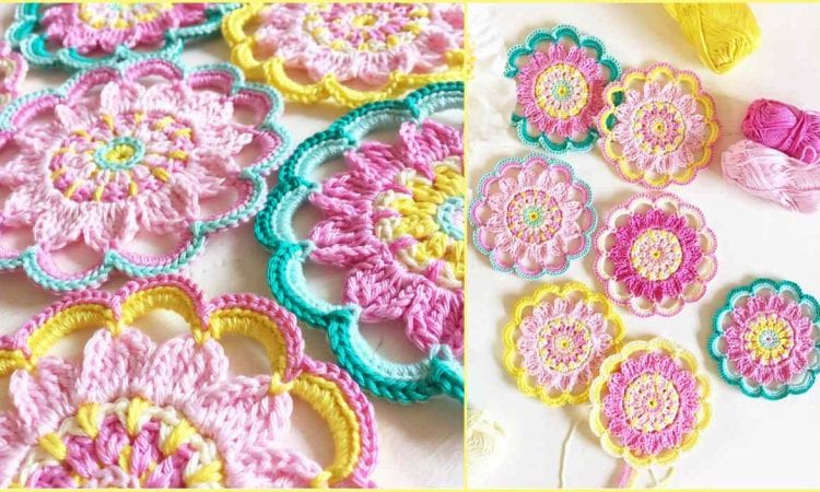 Crochet Flower Coasters The Best Ideas | Your Crochet
