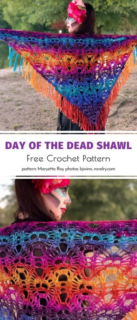 Skull Shawls for Fall – Ideas and Free Crochet Patterns - Your Crochet