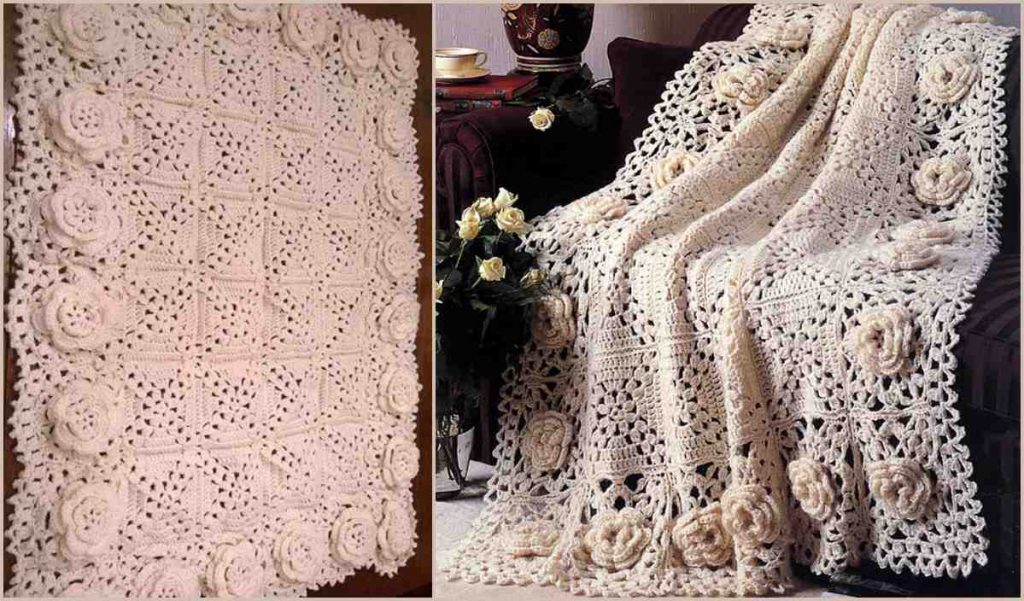 Roses Remembered Afghan Free Crochet Pattern - Your Crochet