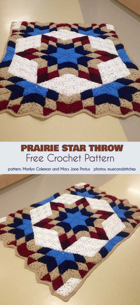 Prairie Star Throw Free Crochet Pattern - Your Crochet