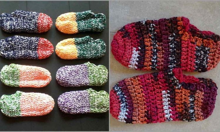One Hour Slippers Free Crochet Pattern | Your Crochet
