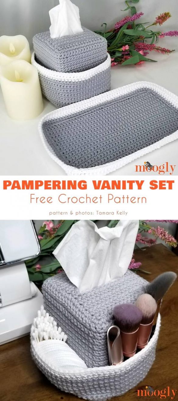 Pampering Vanity Set Free Crochet Pattern - Your Crochet