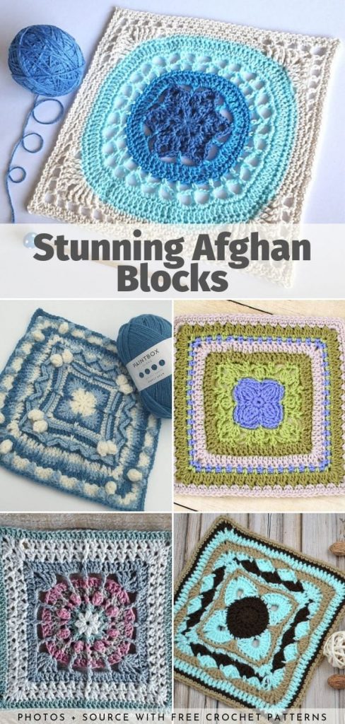 Stunning Afghan Blocks Free Crochet Patterns - Your Crochet