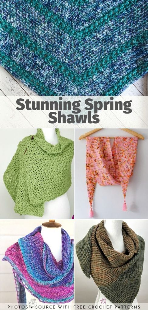 Stunning Spring Shawls Free Crochet Patterns - Your Crochet
