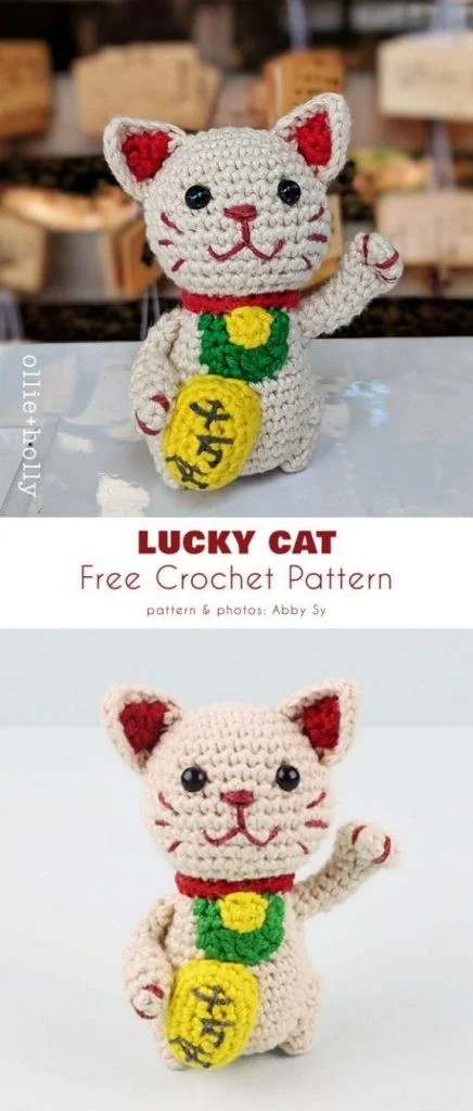 Lucky Cat Free Crochet Pattern - Your Crochet