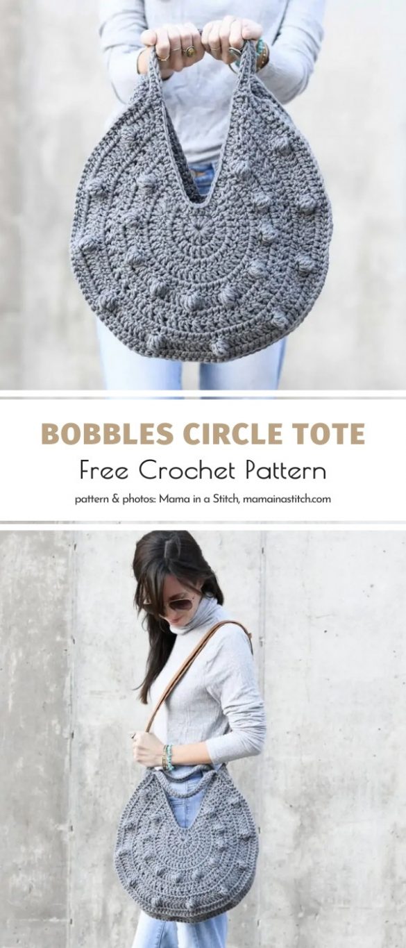 Chic Round Crochet Bags – Free Patterns - Your Crochet