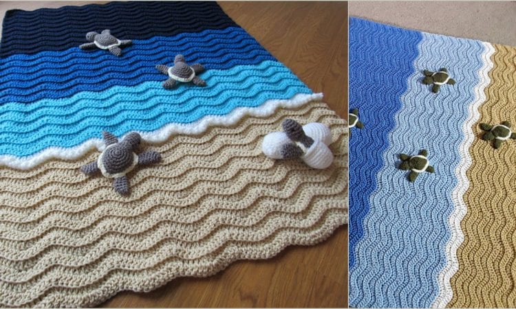 Turtle Beach Blanket Free Crochet Pattern | Your Crochet