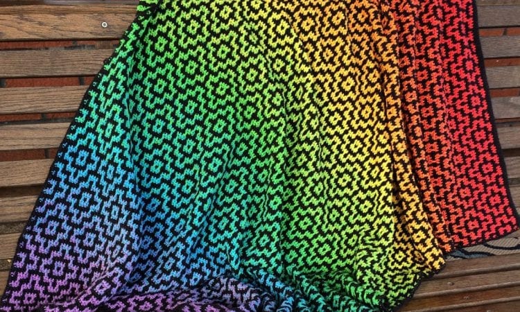 NYA Infinity Mosaic Blanket Free Crochet Pattern | Your Crochet