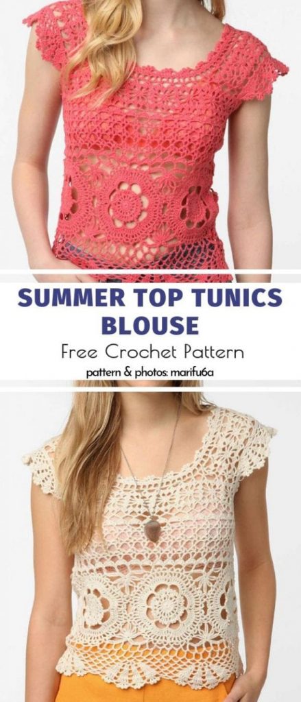 Charming Crochet Tops for Summer with Free Patterns - Your Crochet