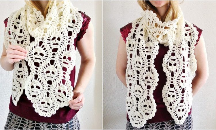 Lost Souls Skull Scarf Free Crochet Pattern | Your Crochet