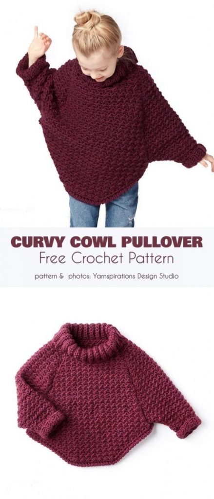 Chic Pullovers for Autumn and Winter with Free Crochet Patterns