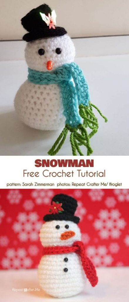 7 Little Snowman Free Crochet Patterns - Your Crochet
