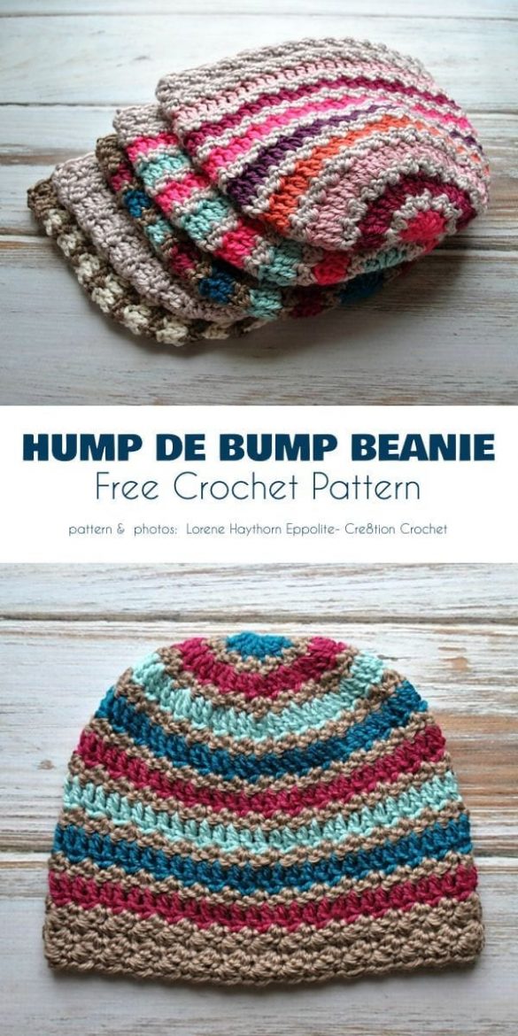 Striped Beanie Free Crochet Patterns - Your Crochet