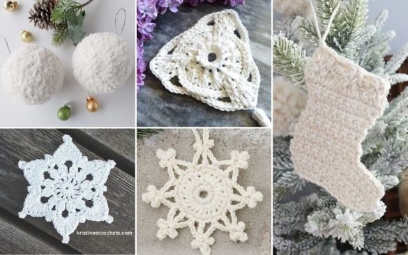 Elegant White Ornaments - Your Crochet