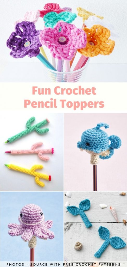 Fun Crochet Pencil Toppers - Your Crochet
