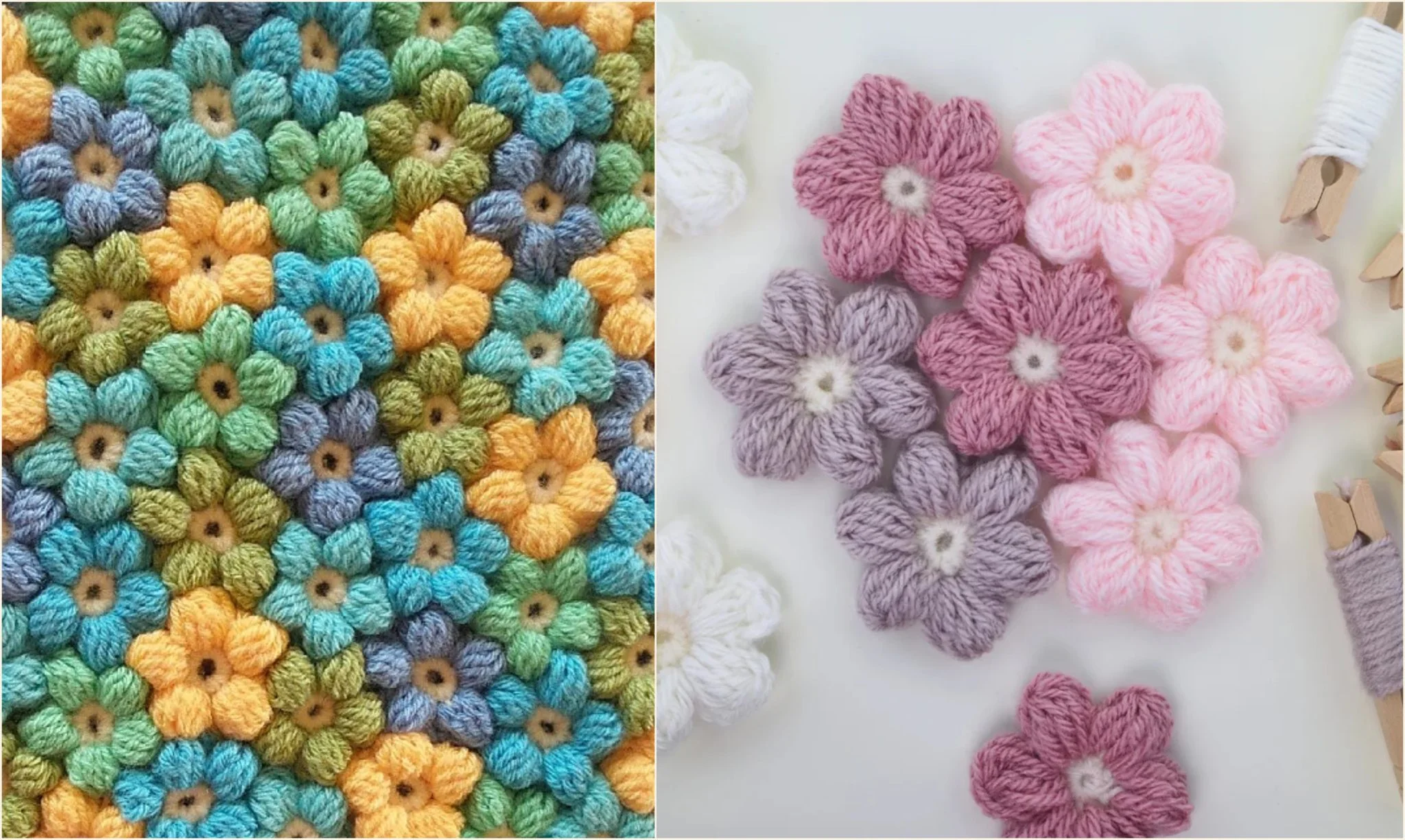 Puff Stitch Flower Crochet Projects & Free Patterns - Your Crochet