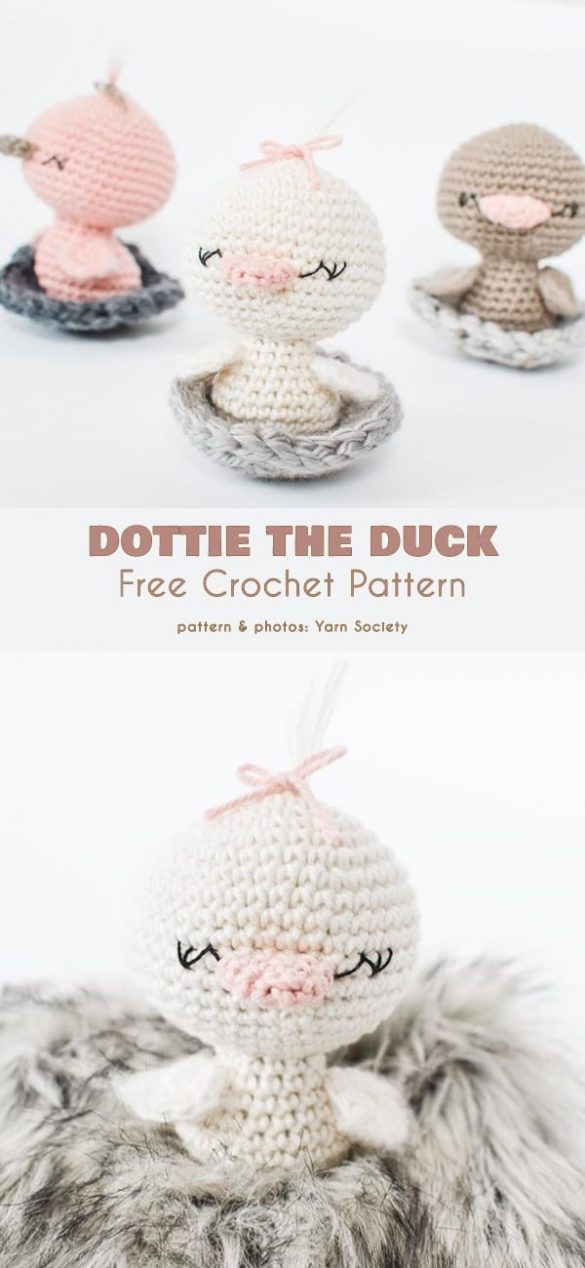 Small Duck Perfect for Easter Free Crochet Patterns - Your Crochet