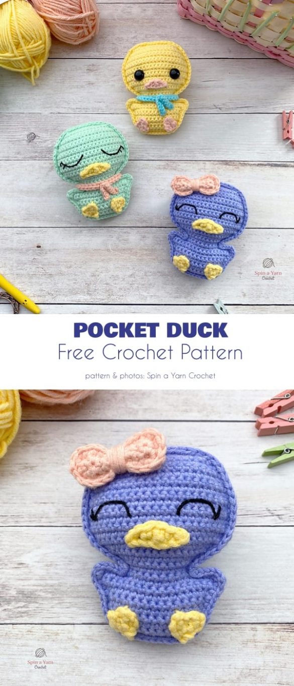 Small Duck Perfect for Easter Free Crochet Patterns - Your Crochet