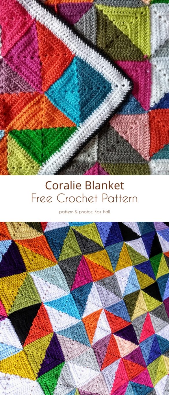 Triangle-Based Blanket Free Crochet Patterns - Your Crochet