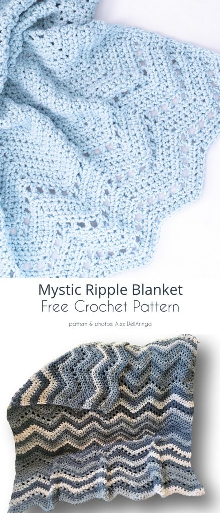 Amazing Ripple Baby Blanket Free Crochet Patterns - Your Crochet