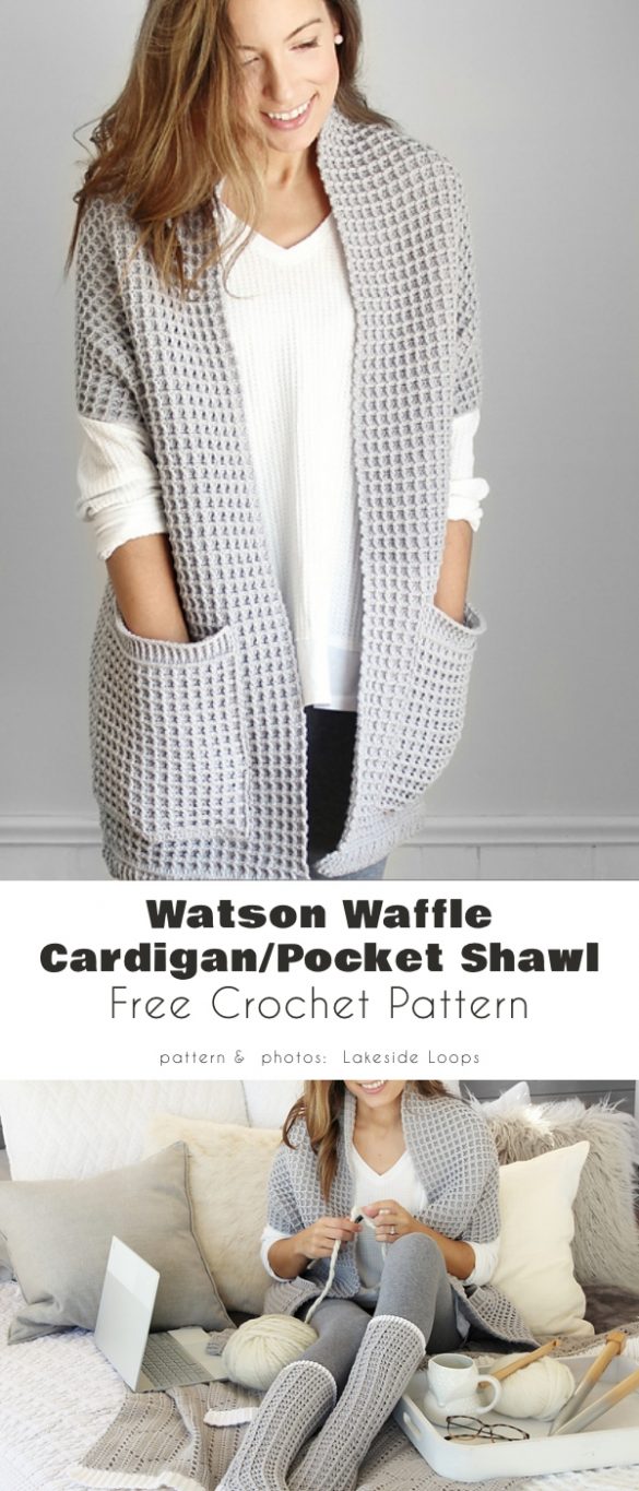 Pocket Shawl Wraps, 25+ Best Free Crochet Shawl Patterns - Your Crochet