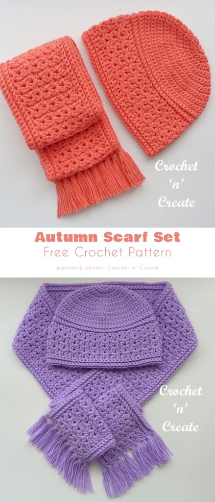 Perfect Scarf and Hat Set Free Crochet Patterns - Your Crochet