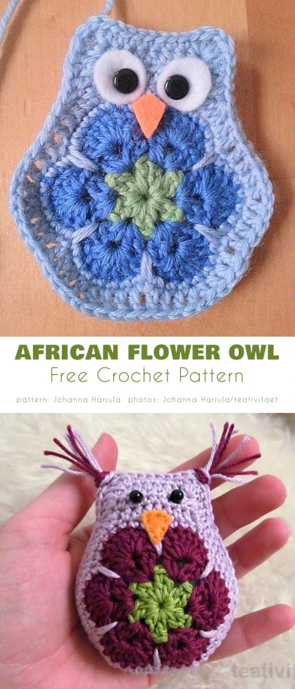 Owl Applique Free Crochet Patterns - Your Crochet