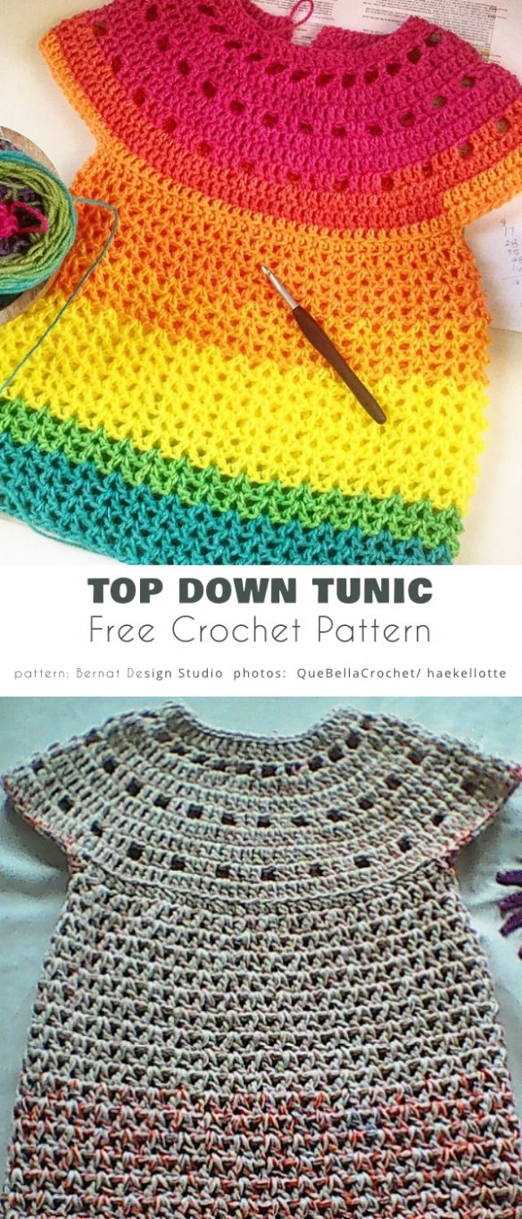 Girl’s Year Round Tunic Free Crochet Patterns - Your Crochet