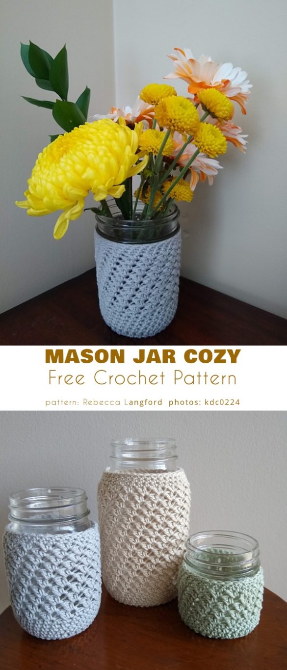 Jar Cozy Free Crochet Patterns - Your Crochet