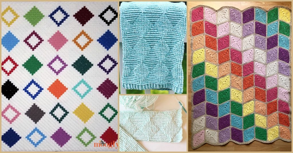 Diamond Blanket Free Crochet Patterns - Your Crochet