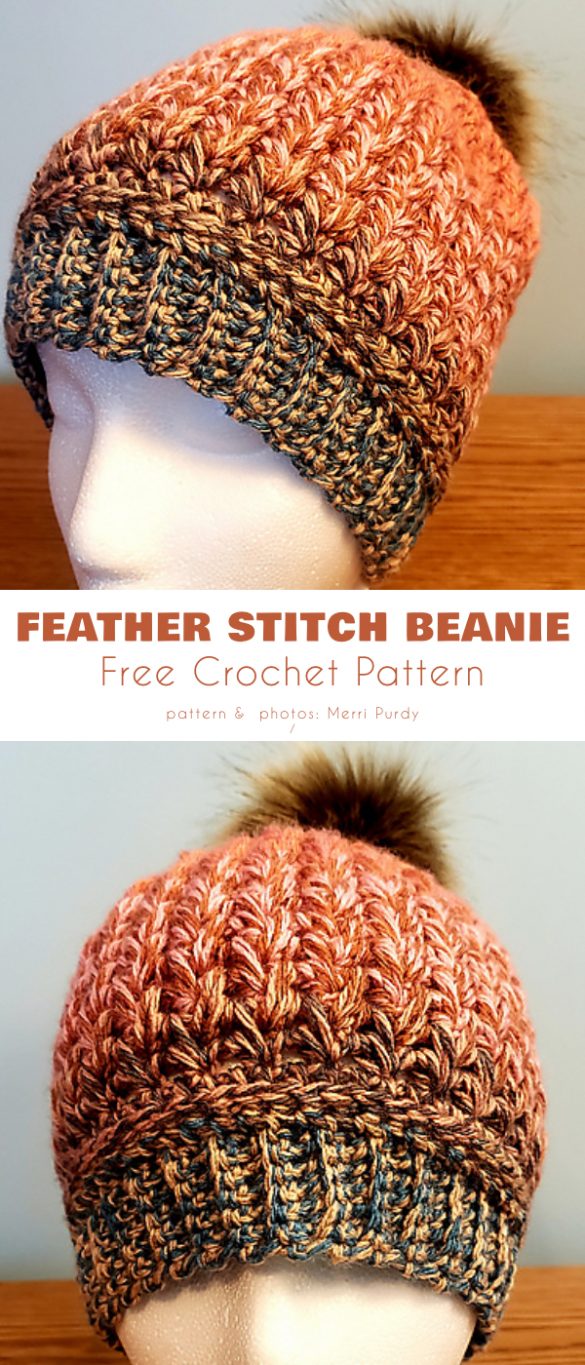 Fall Colored Beanie Free Crochet Patterns - Your Crochet