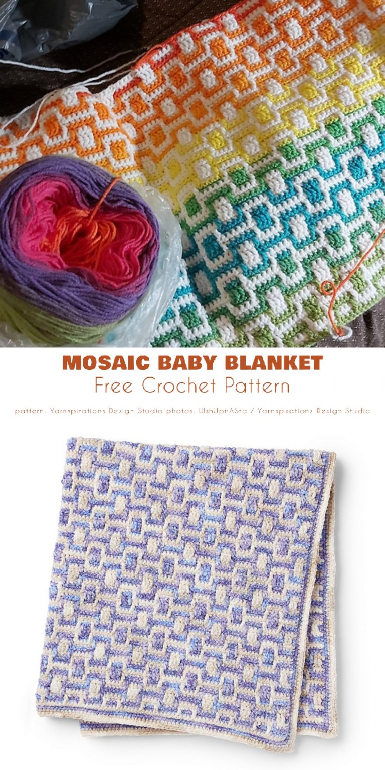 Incredible Mosaic Blanket Free Crochet Patterns - Your Crochet