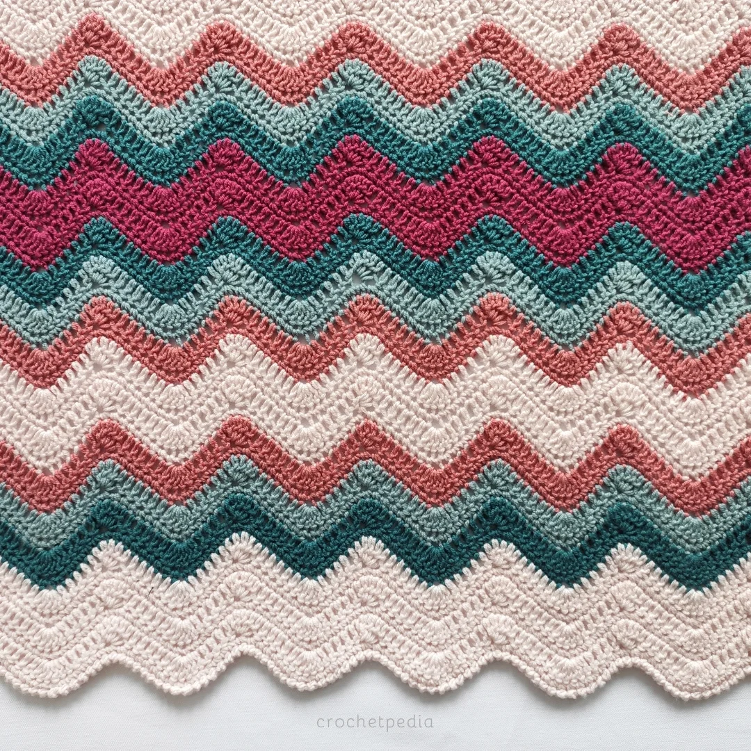 Lazy Wave Baby Blanket Free Crochet Pattern - Your Crochet