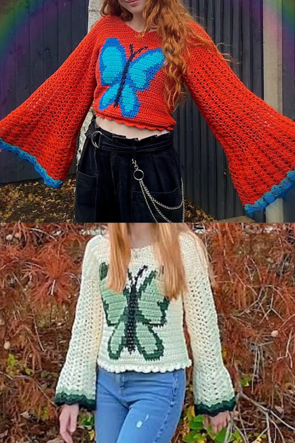 Crochet Butterfly Tops: Easy Butterfly Crochet Top Patterns