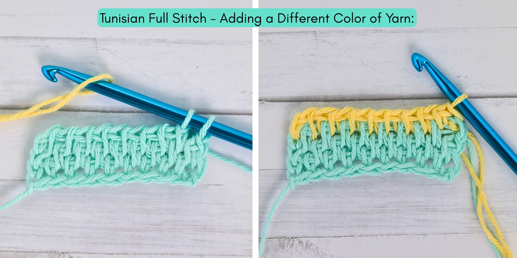 Tunisian Crochet Stitches: the Basic Stitches Tutorial for beginners