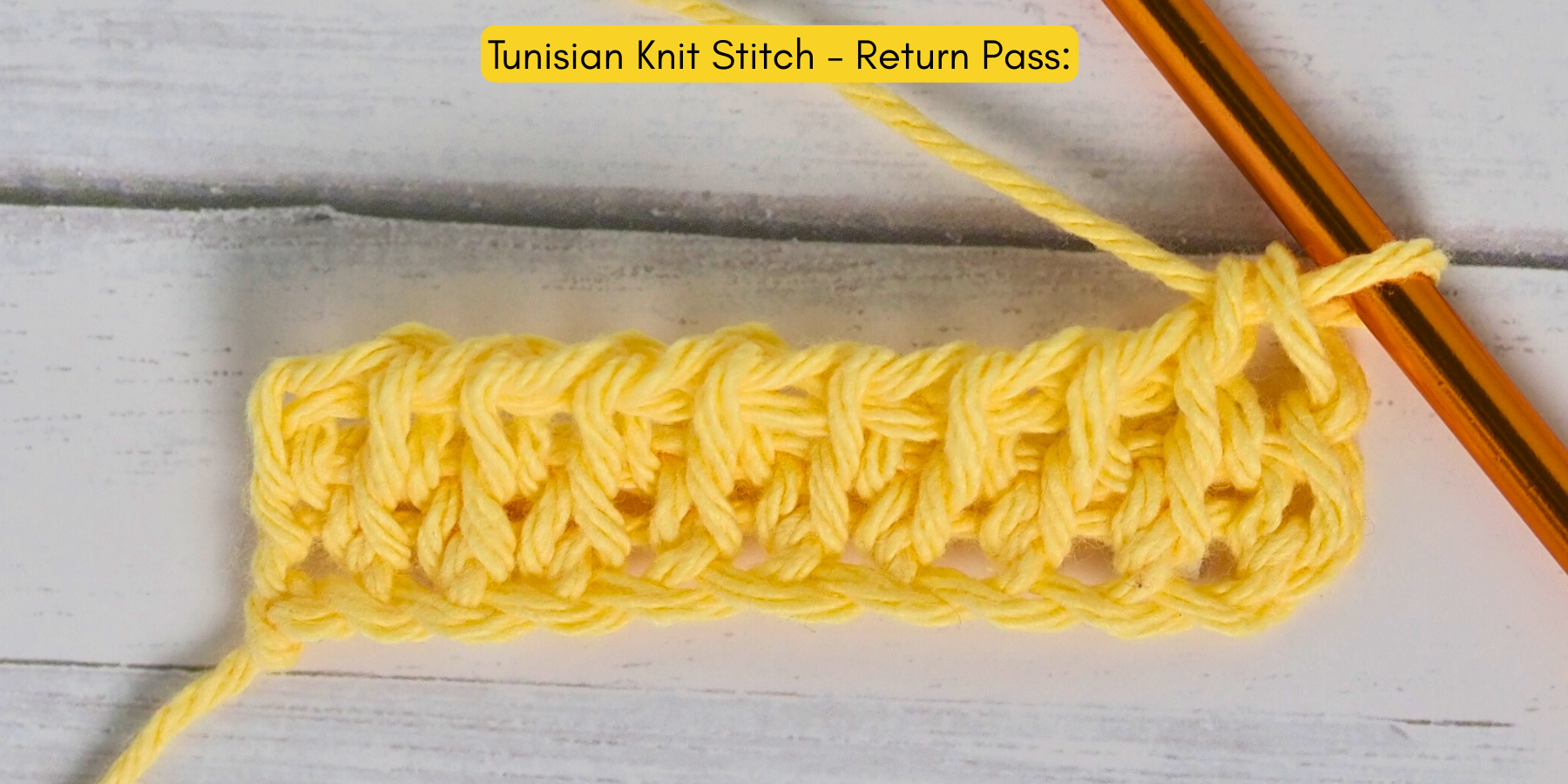 Tunisian Crochet Stitches: the Basic Stitches Tutorial for beginners